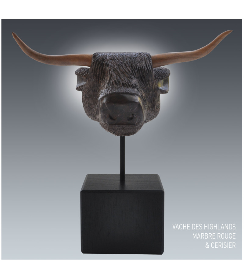 Sculpture | Vache de l'île Skye | Yann Fustec | Animal-Art-Gallery-Paris