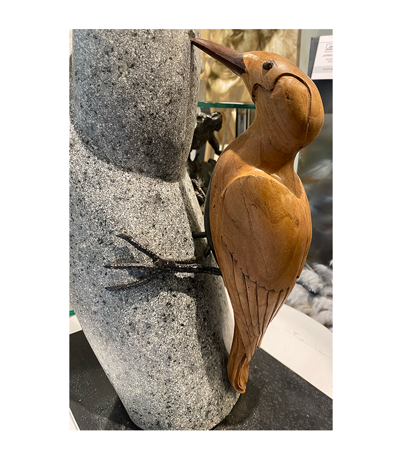 Sculpture | Pic Vert | Marbre |Yann Fustec | Animal-Art-Gallery-Paris