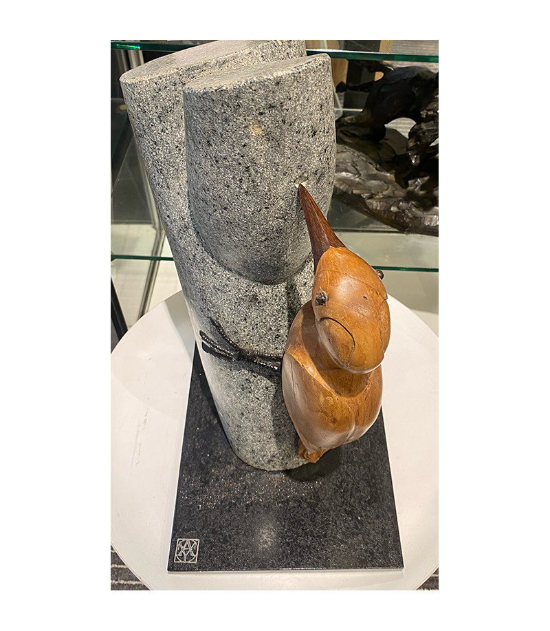 Sculpture | Pic Vert | Marbre |Yann Fustec | Animal-Art-Gallery-Paris