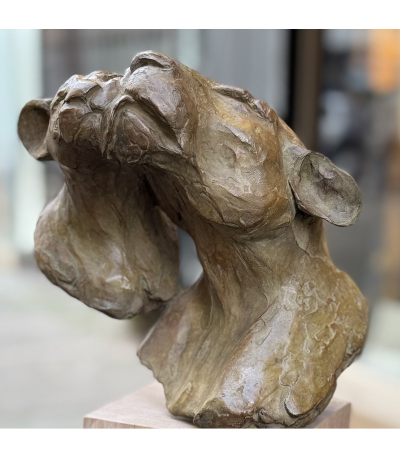 Sculpture animalière en bronze | Barbouille (lionne, lionceau) | Jean ...