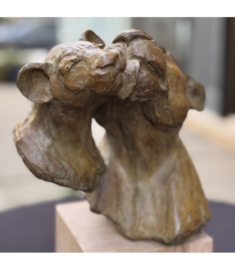 Sculpture animalière en bronze | Barbouille (lionne, lionceau) | Jean ...